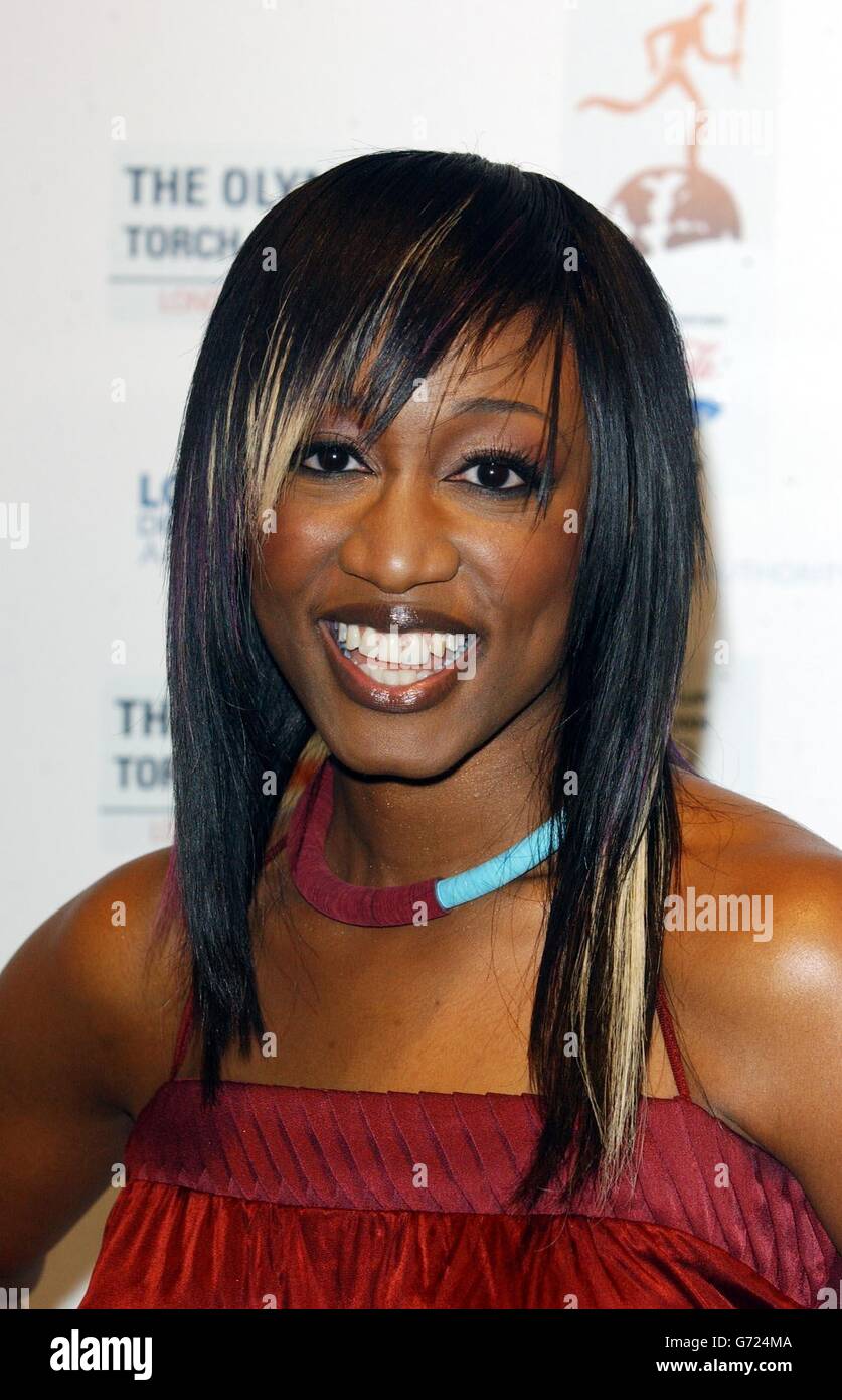 Singer Beverley Knight poses for photographers backstage, before ...