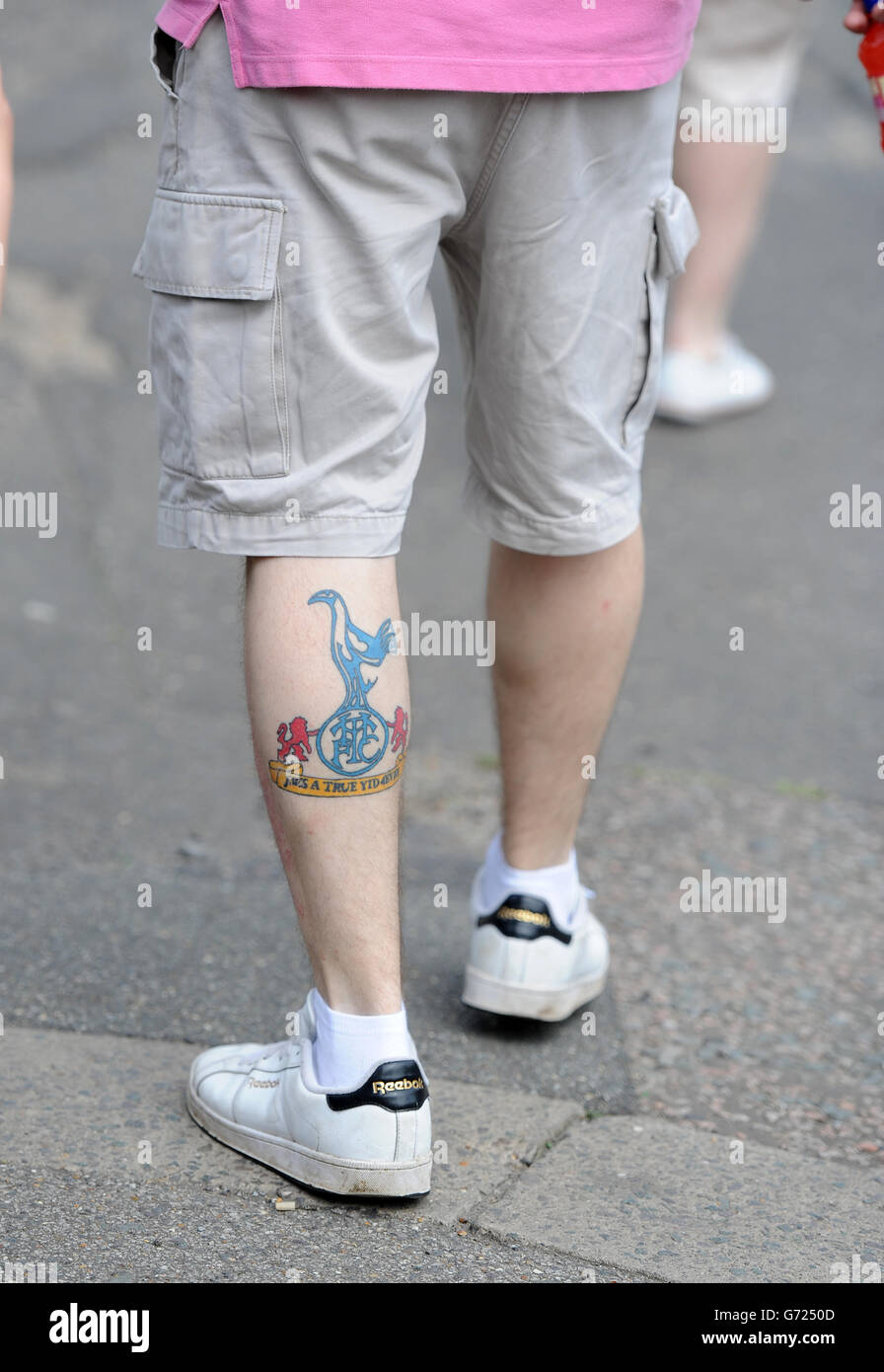 Tottenham fan tattoo hi-res stock photography and images - Alamy