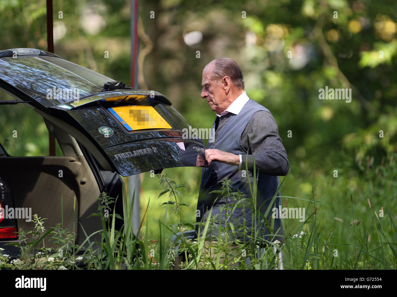 EDITORS NOTE NUMBER PLATE PIXELATED BY PA PICTURE DESK The Duke of ...