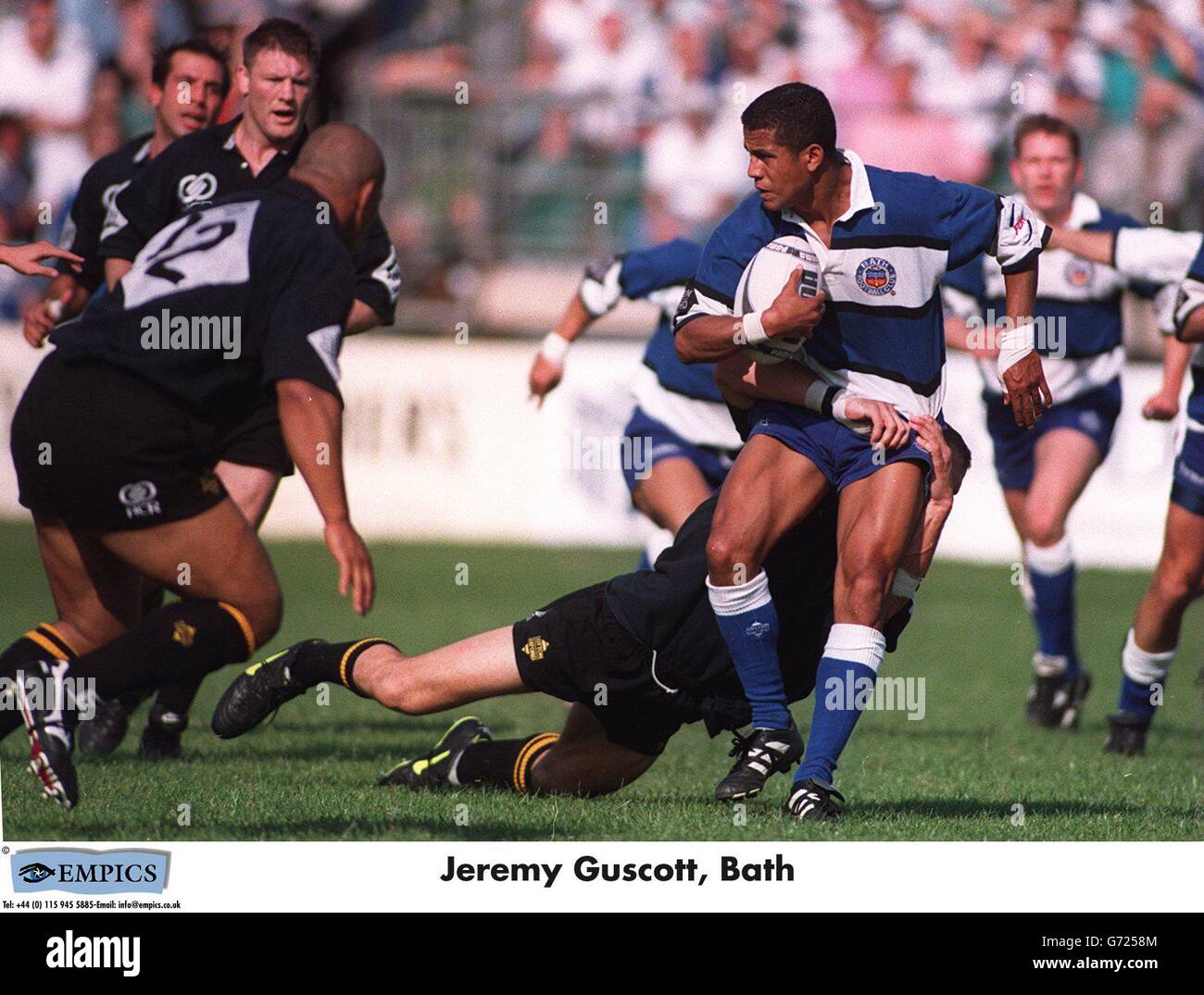 Rugby Union. Bath v Wasps. Jeremy Guscott, Bath Stock Photo - Alamy