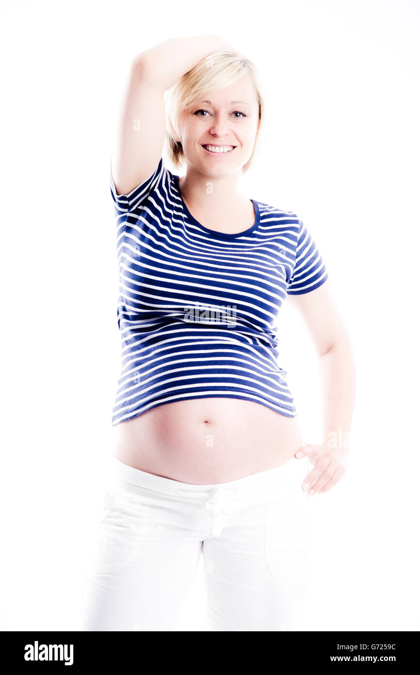 Trousers woman belly Cut Out Stock Images & Pictures - Alamy