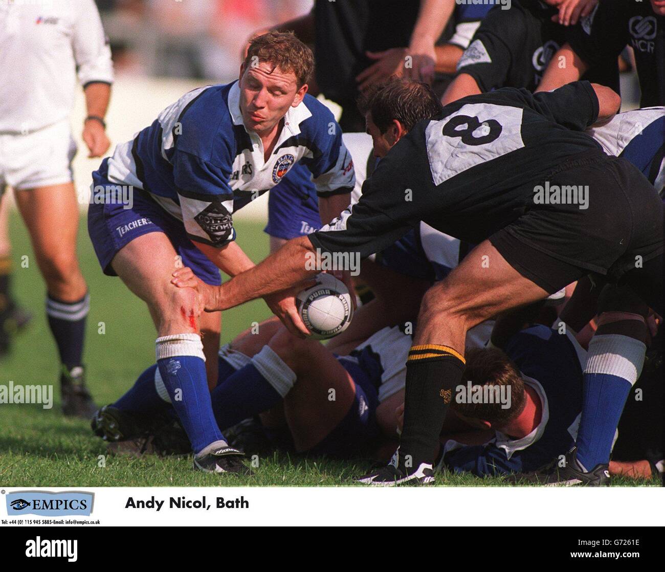 Rugby Union Bath v Wasps. Andy Nicol, Bath Stock Photo - Alamy