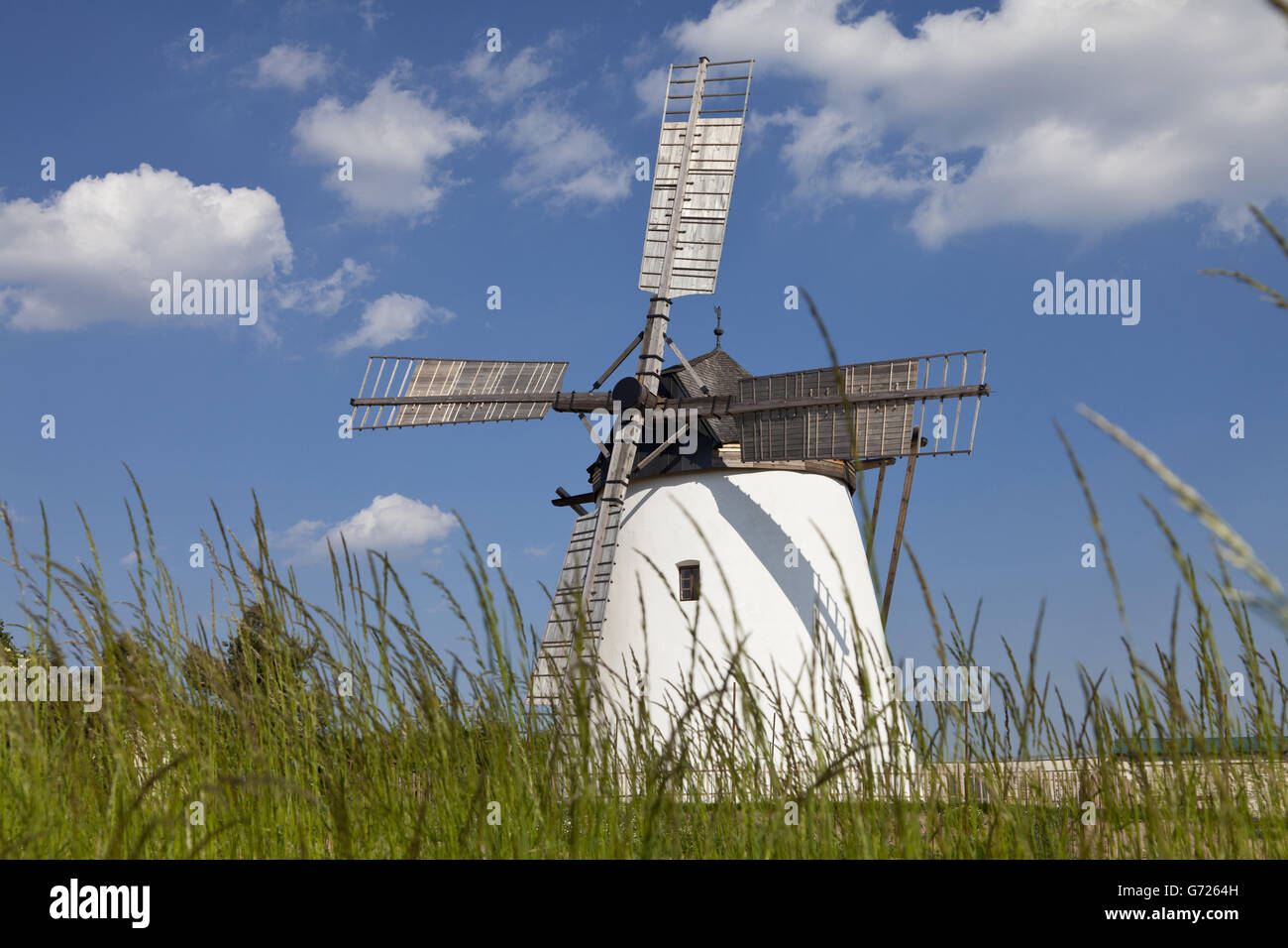 Windmill in Retz, Weinviertel Region, wine quarter, Lower Austria ...