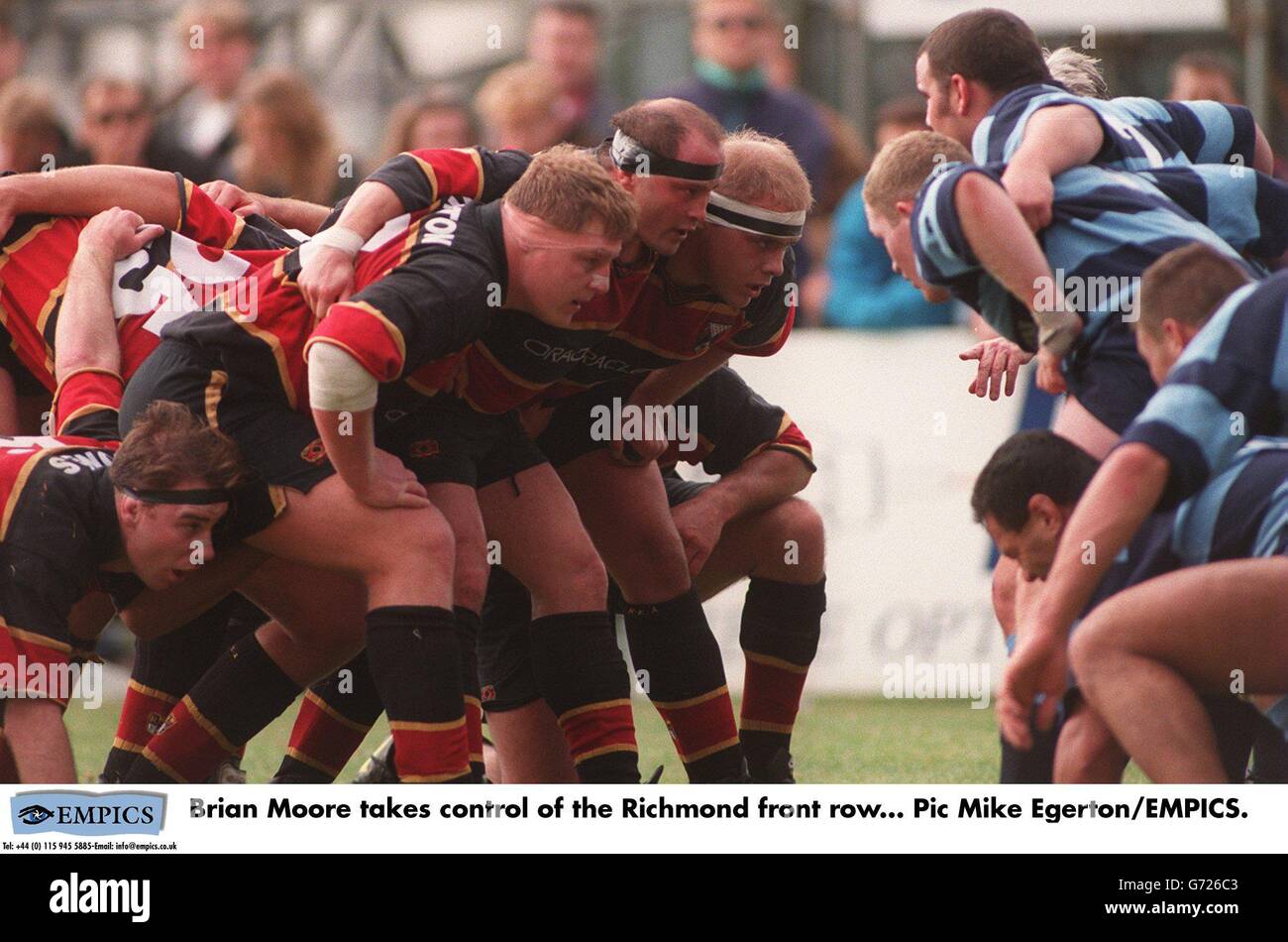 Rugby Union ... Bedford v Richmond. Brian Moore takes control of the ...
