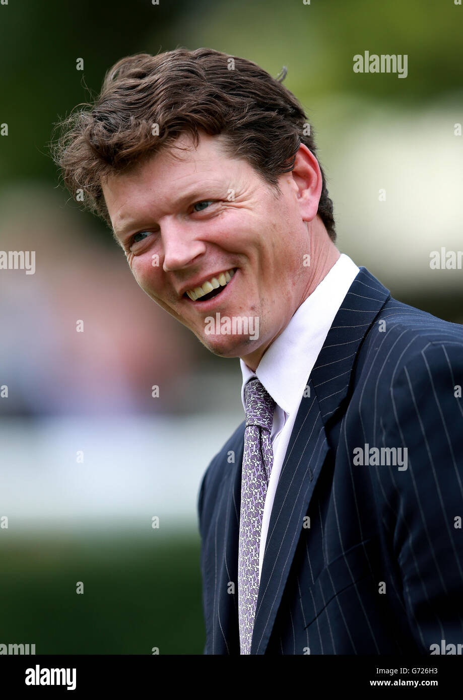 Trainer Andrew Balding during the Starlight Charity Raceday at Newbury ...