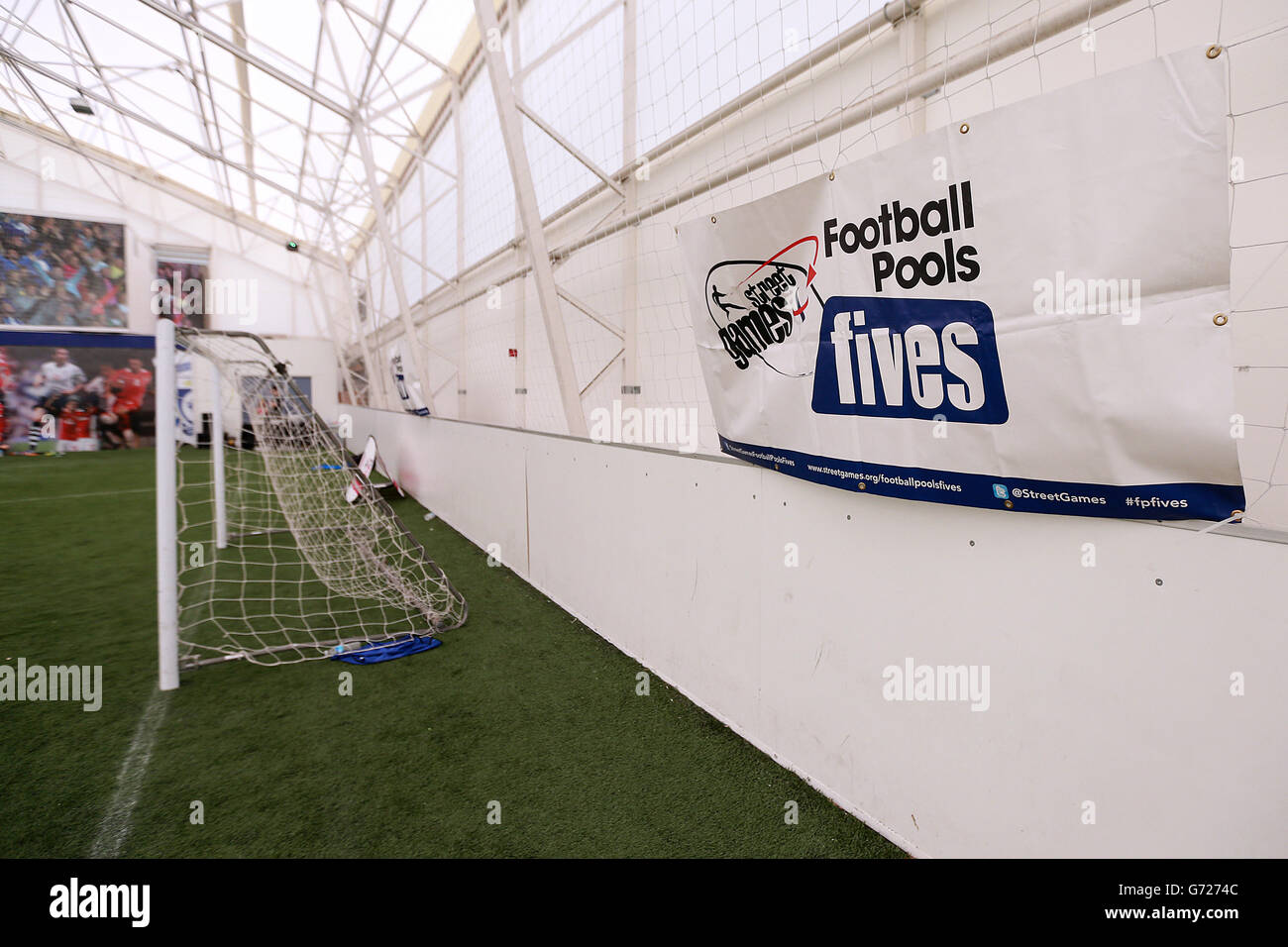 Soccer - StreetGames Football Pools Fives - Cardiff Stock Photo - Alamy