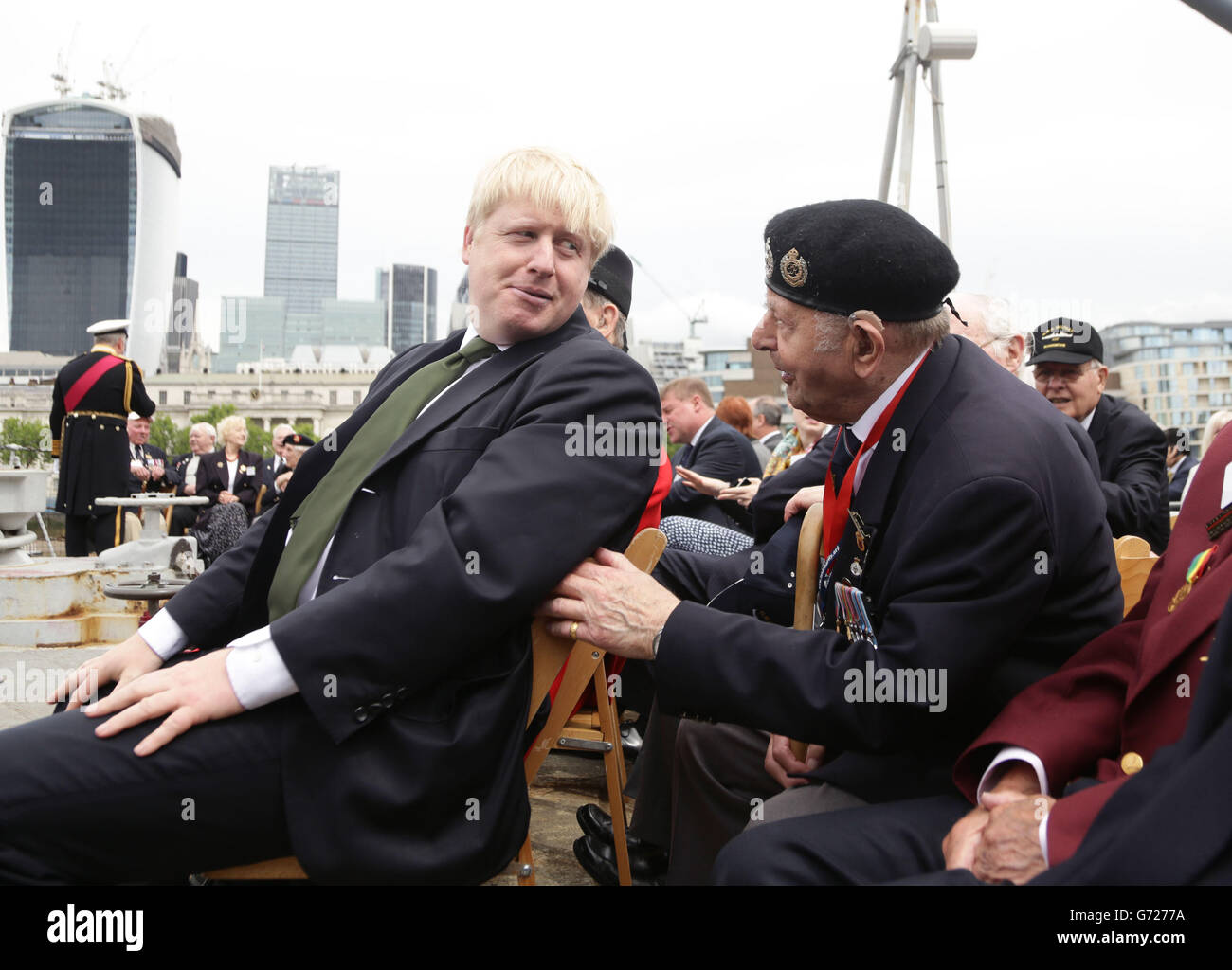 HMS Belfast D-Day ceremony Stock Photo - Alamy