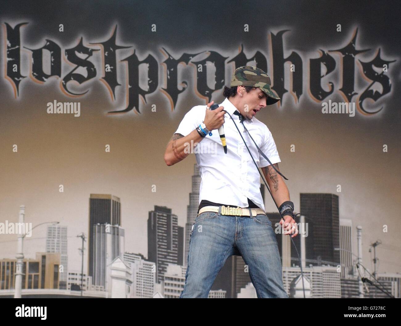 The Lost Prophets Glastonbury 2004 Stock Photo - Alamy
