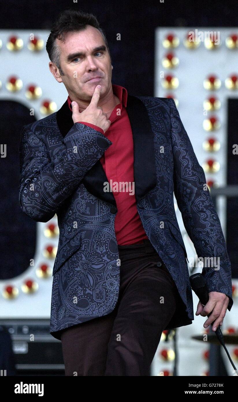 Morrissey glastonbury hi-res stock photography and images - Alamy