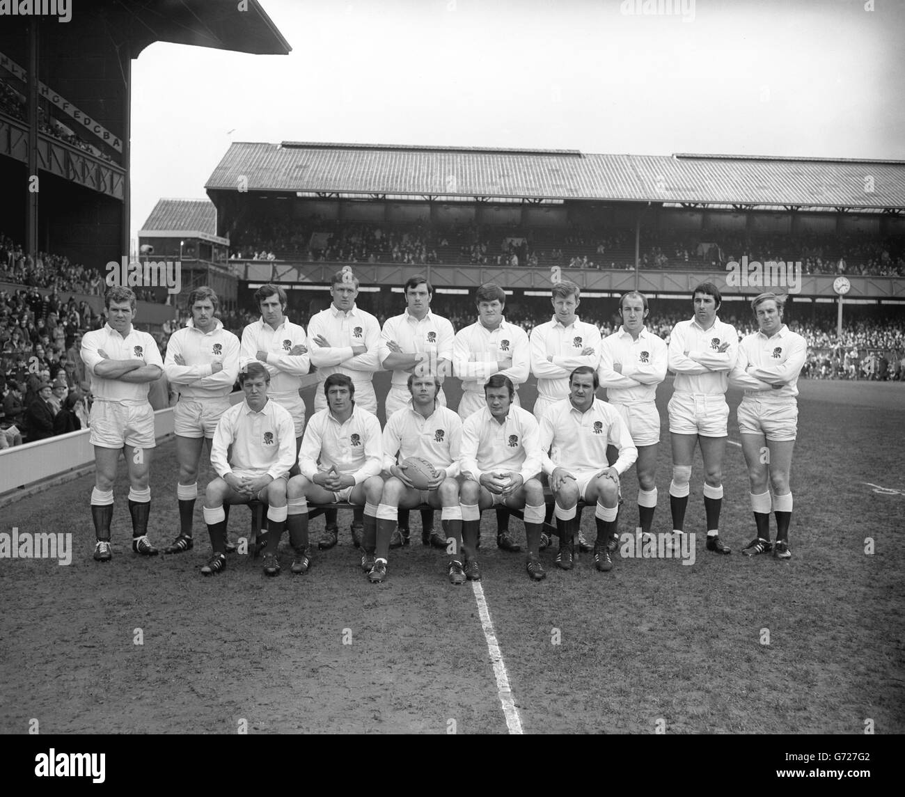 England Team Group. (top row l-r) Piggy Powell, Tony Neary, Jeremy ...
