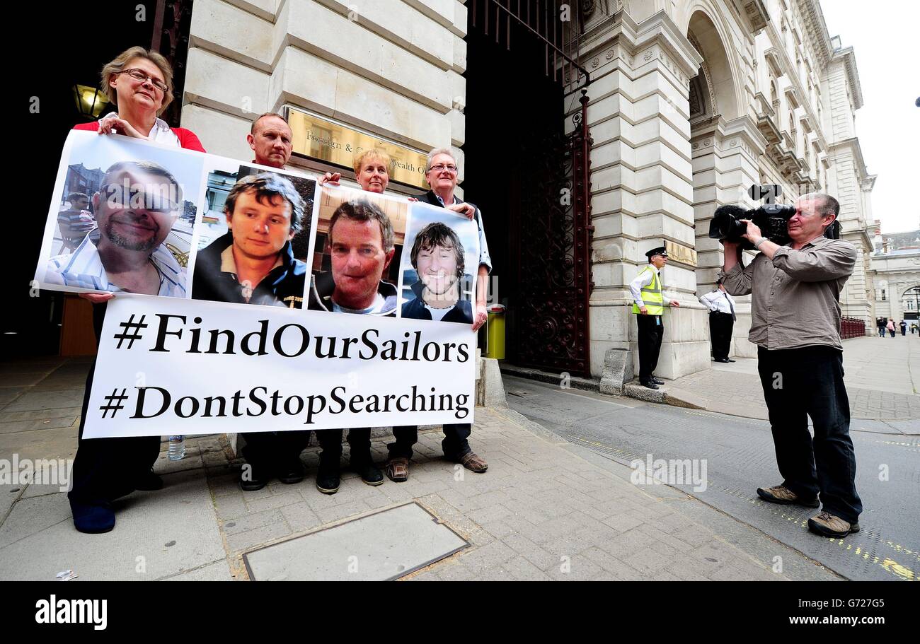 (from left) Cressida Goslin, wife of Paul Goslin, David Bridge, father ...