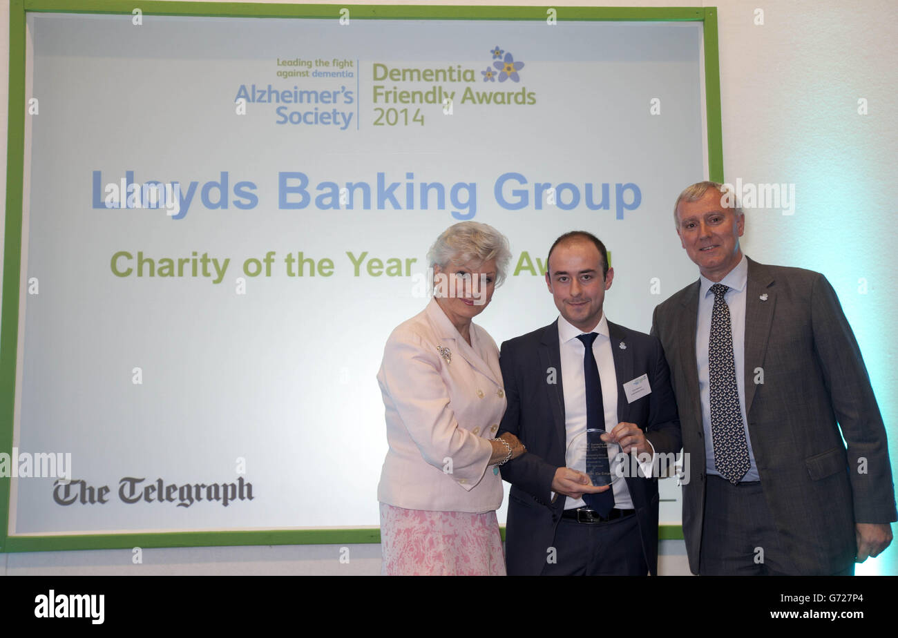 Angela Rippon and Graham Lindsey present the Lloyds Banking Group Award ...