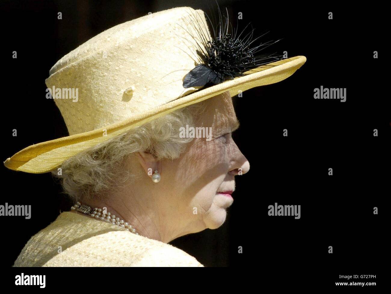 Her Majesty the Queen arriving at the Reid Hall in Forfar where she ...
