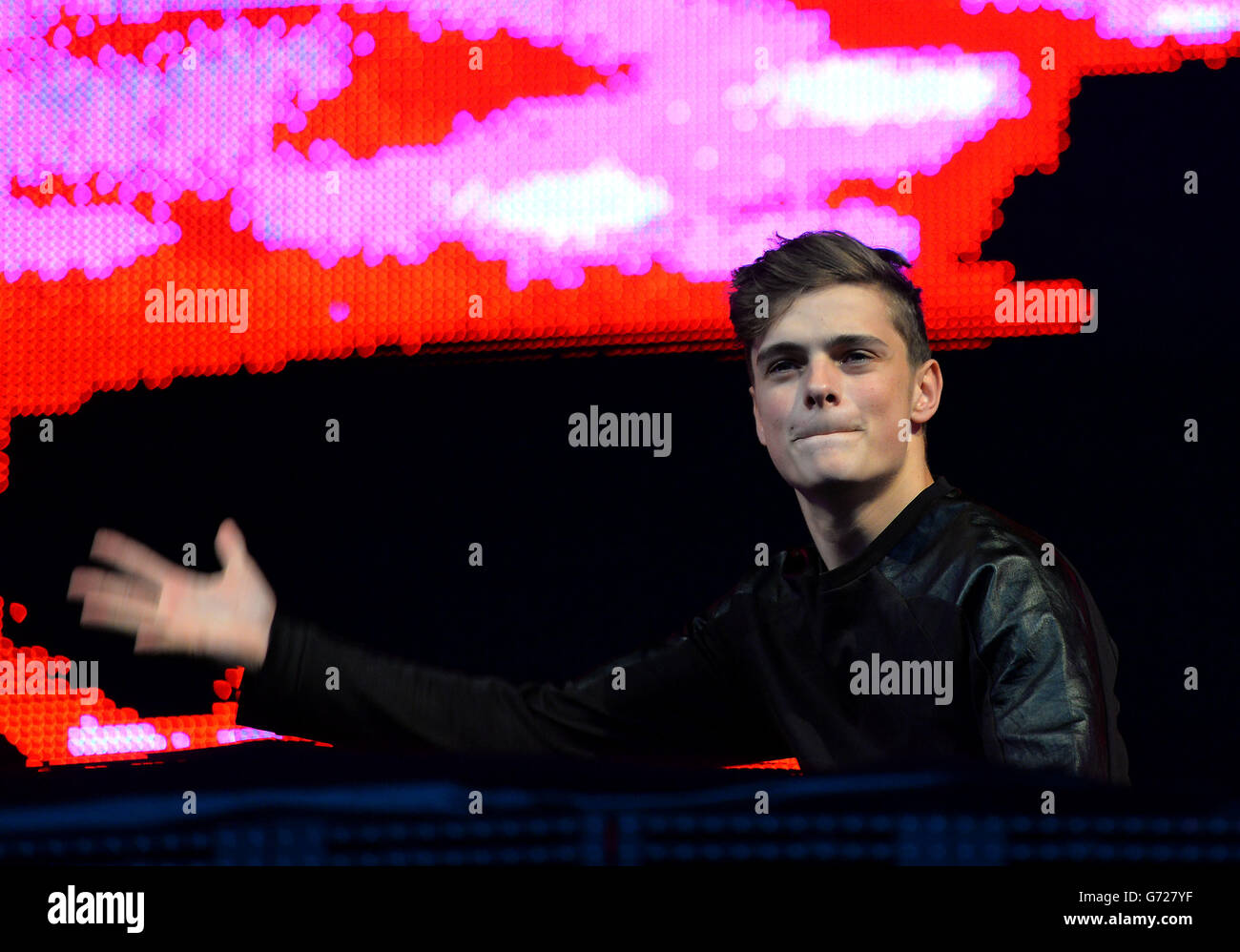 Martin Garrix performs on stage during Radio 1's Big Weekend at Glasgow ...