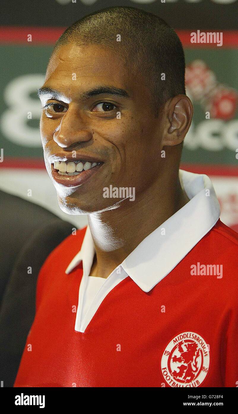 Middlesbrough new signing Michael Reiziger during a press conference at ...