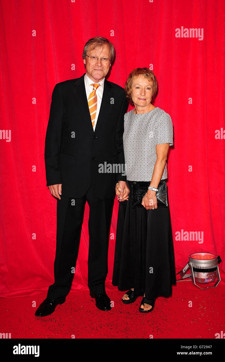 The British Soap Awards - London. David Neilson and guest arriving for ...