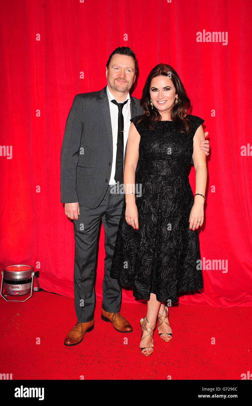 Ian Puleston Davies and Debbie Rush arriving for the 2014 British Soap ...