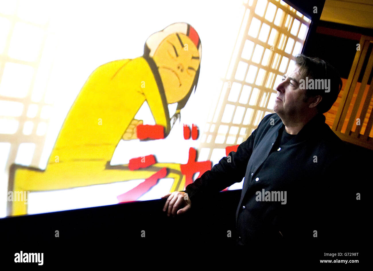 Jonathan Ross attending the launch party for the Comics Unmasked ...