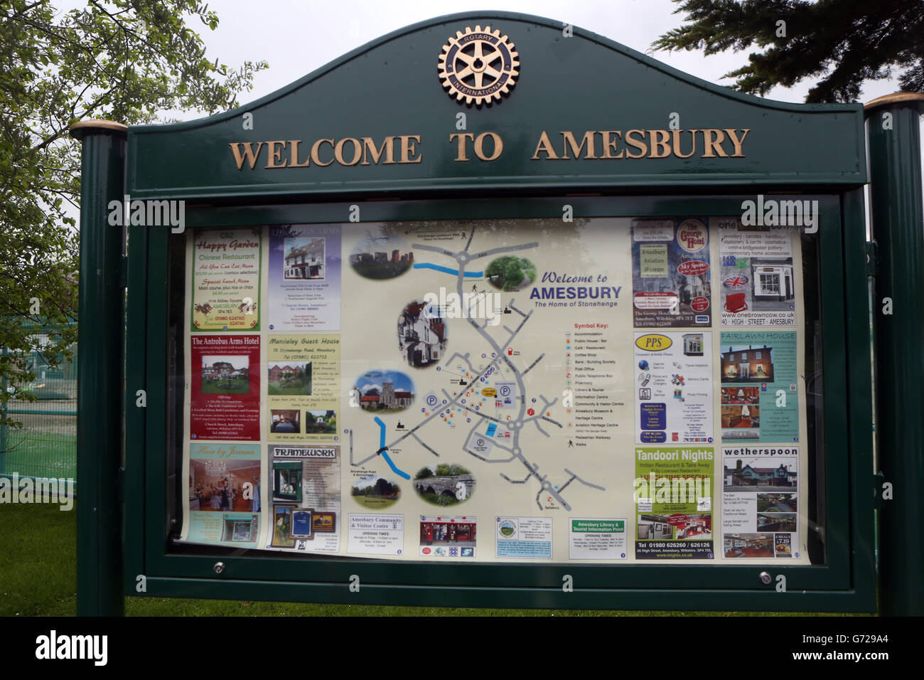 Amesbury town stock Stock Photo - Alamy