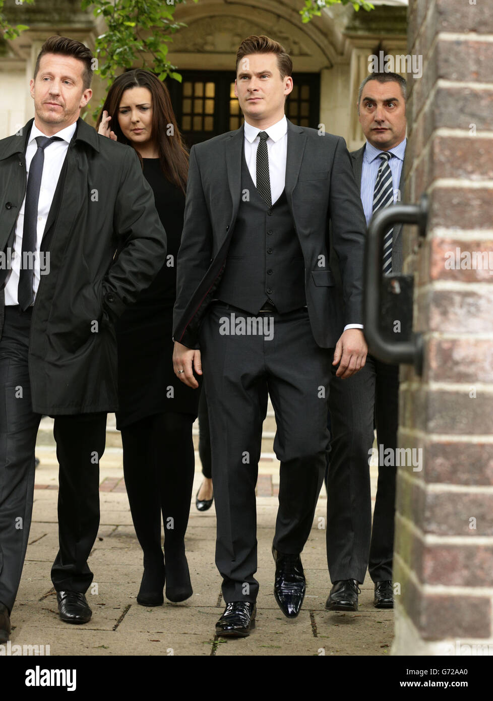 Blue star lee ryan leaves ealing magistrates court hi-res stock ...