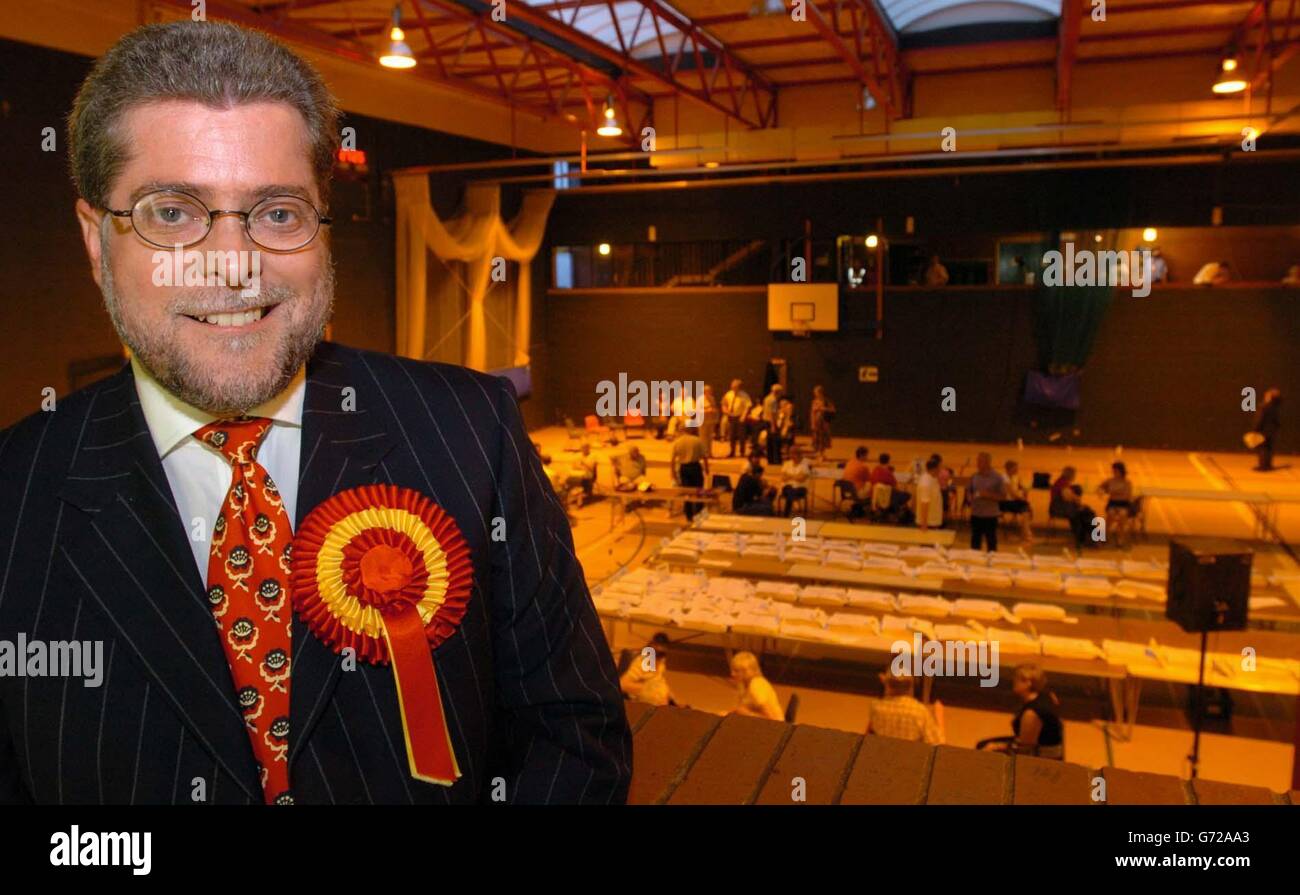 Labour Candidate Ross Wilmott at the Lings Forum Leisure Centre, in ...