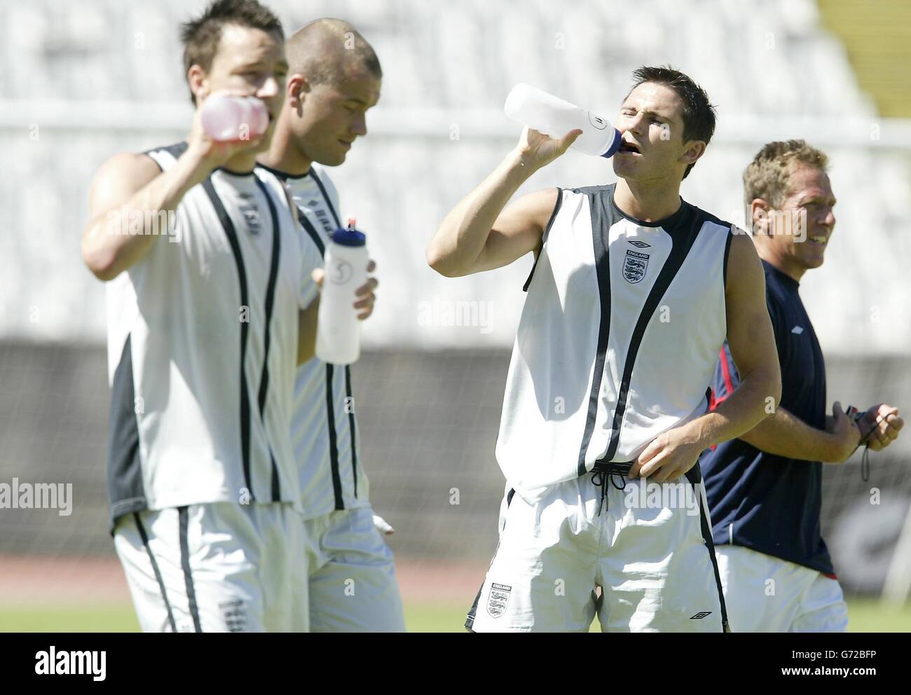 England Training Euro 2004 Stock Photo - Alamy