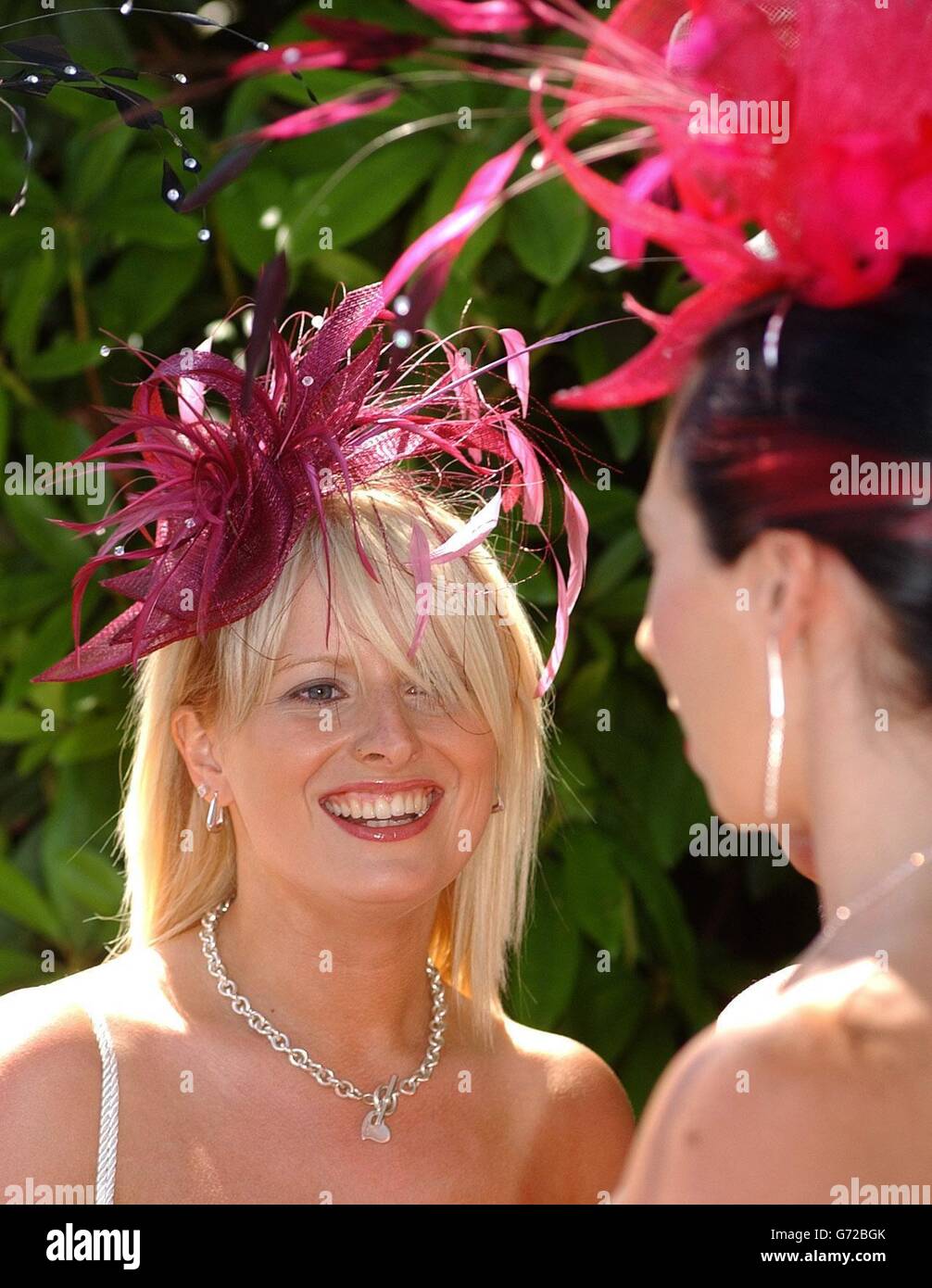 Kirsty Haywood (left) chats with friend Debbie Short both from the ...