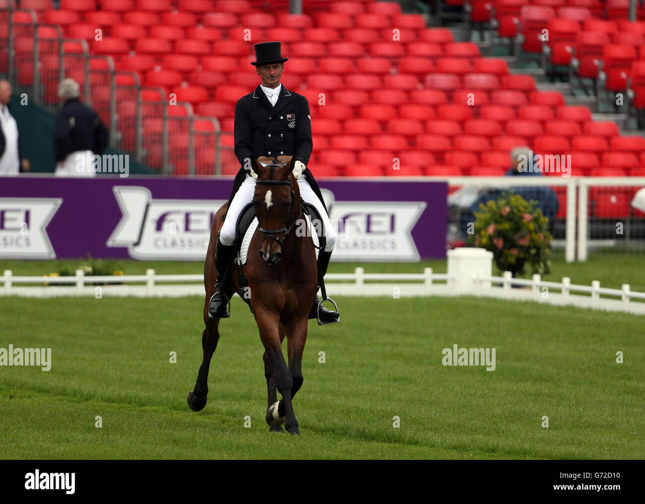 New Zealand's Mark Todd riding NZB Campino competes in the dressage ...