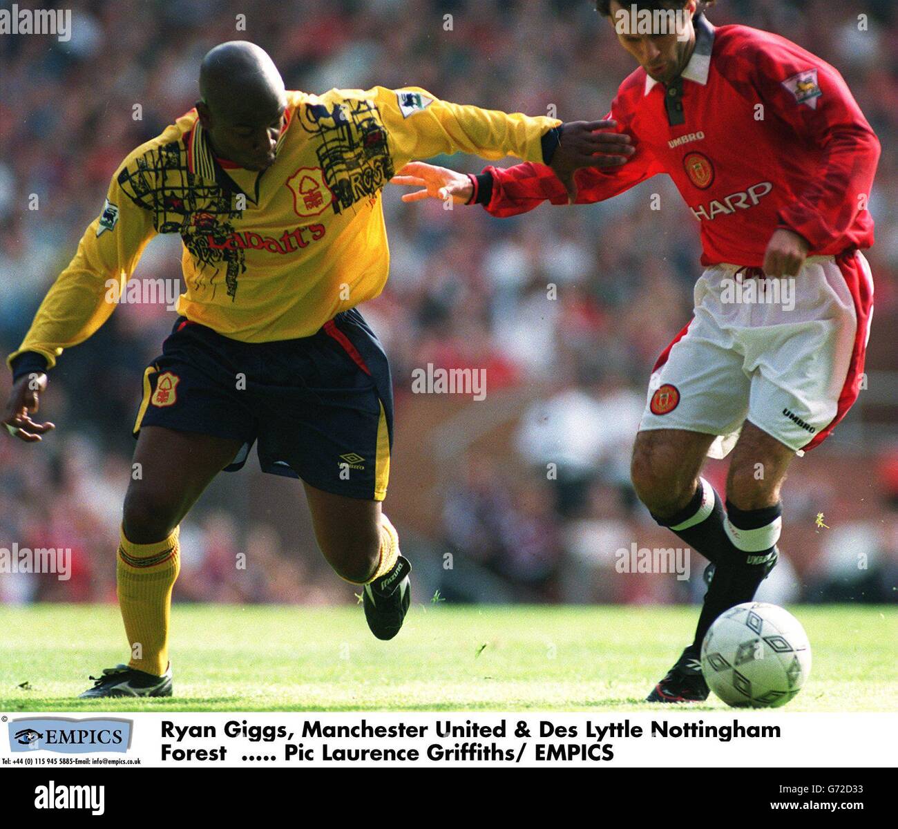 Soccer - Carling Premiership - Manchester United V Nottingham Forest ...
