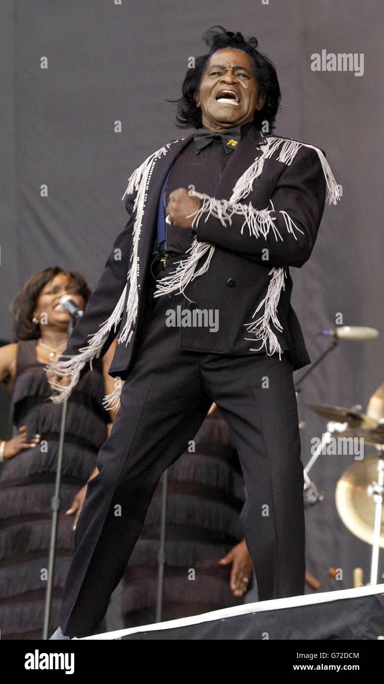 James Brown Concert Stock Photo - Alamy