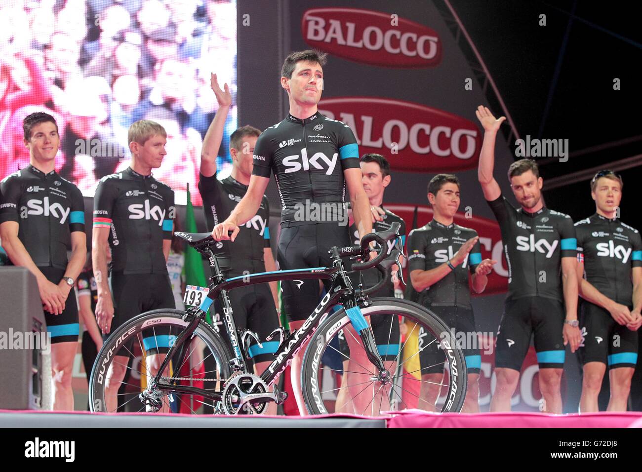 Team Sky's Philip Deignan during the team presentations Stock Photo - Alamy