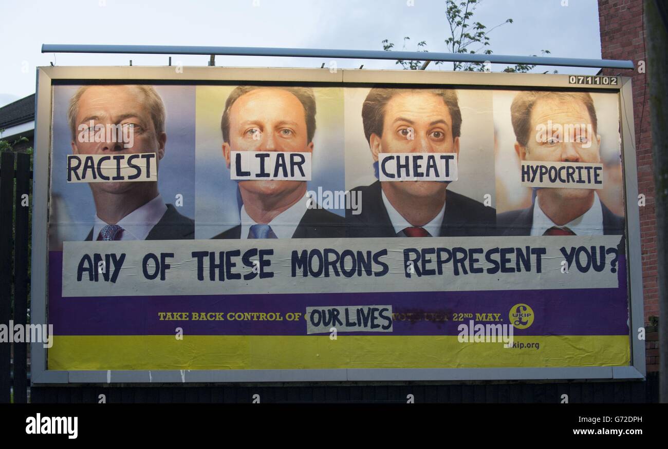 Politics billboard tpicswire hi-res stock photography and images - Alamy