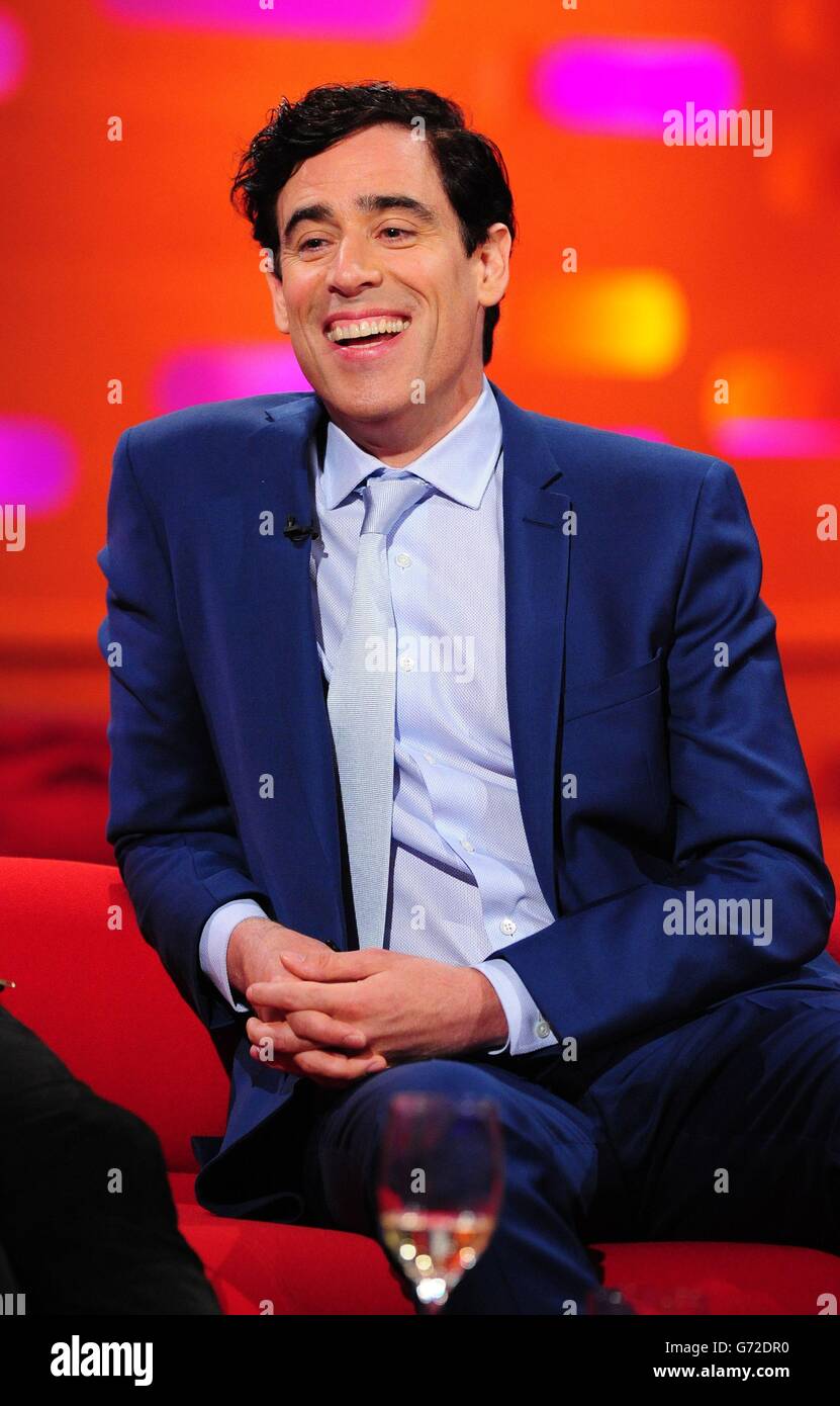 Actor Stephen Mangan during the filming of the Graham Norton Show at ...