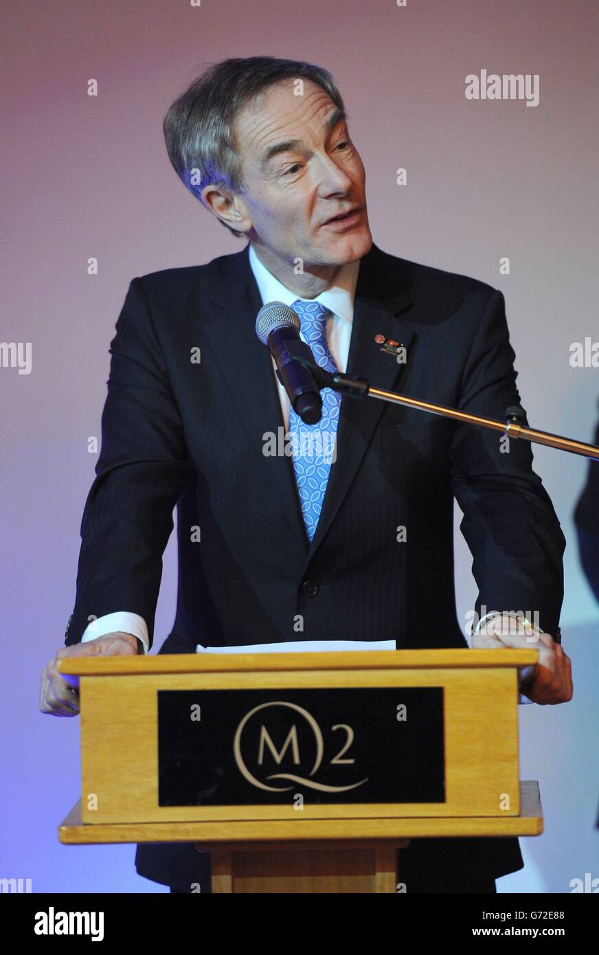 David Dingle, Chief Executive Officer of Carnival UK, makes a speech ...