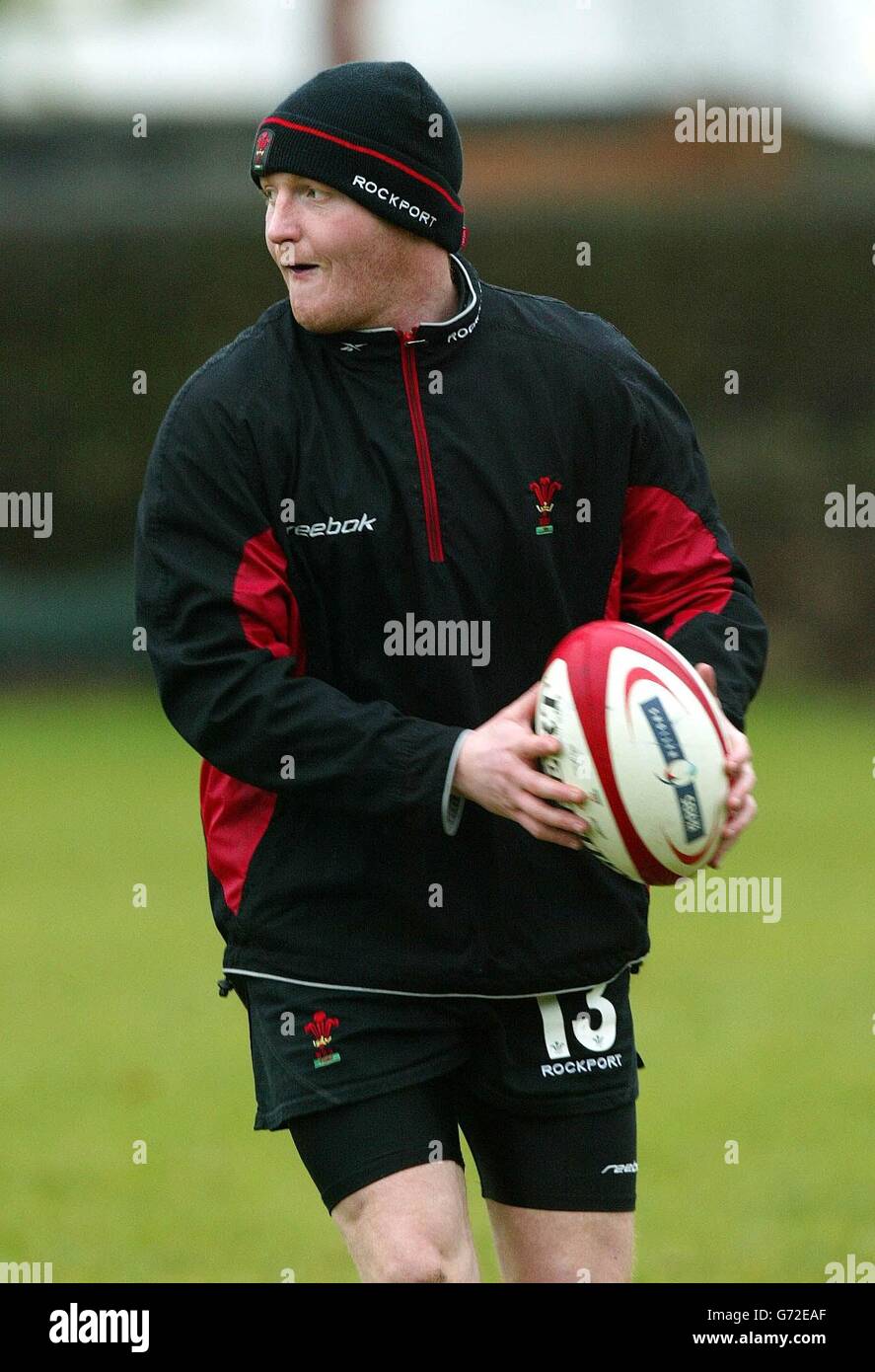 Martyn Williams during yesterdays Wales training at Sophia Gardens ...