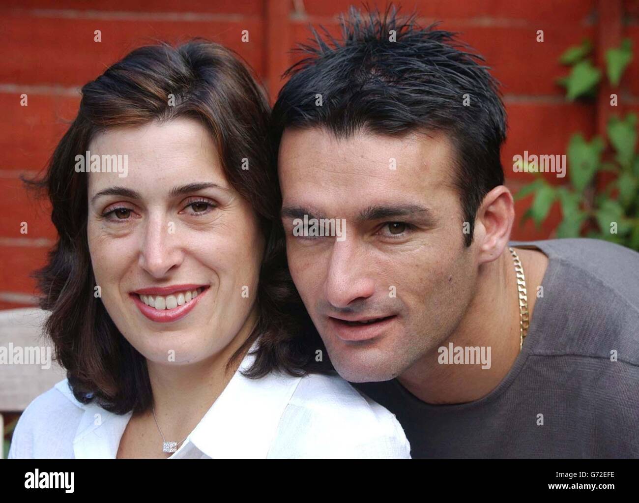 Rugby union player Sean Murphy with his wife Alison at their home in ...