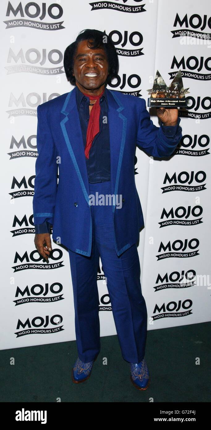 James Brown MOJO Honours List Award Stock Photo - Alamy