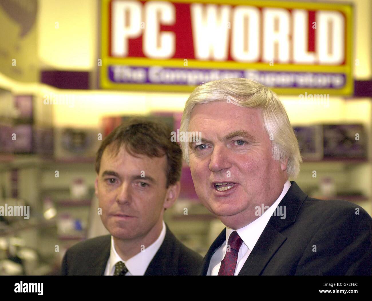 John Clare, CEO Dixons Group plc, and Finance Director Jeremy Darroch ...