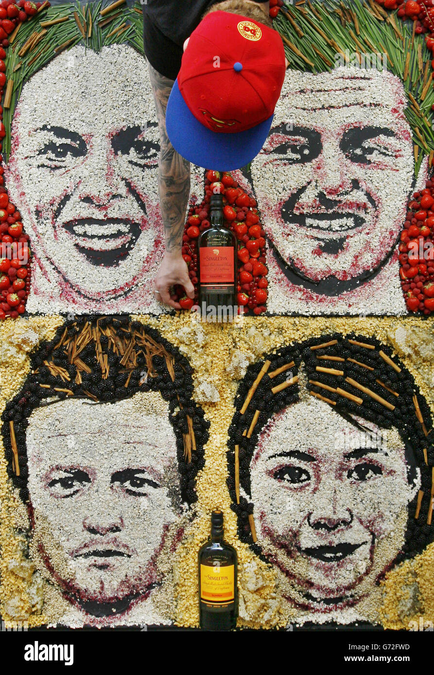 Four portraits of the MasterChef finalists, Angela, Jack, Luke and Ping ...