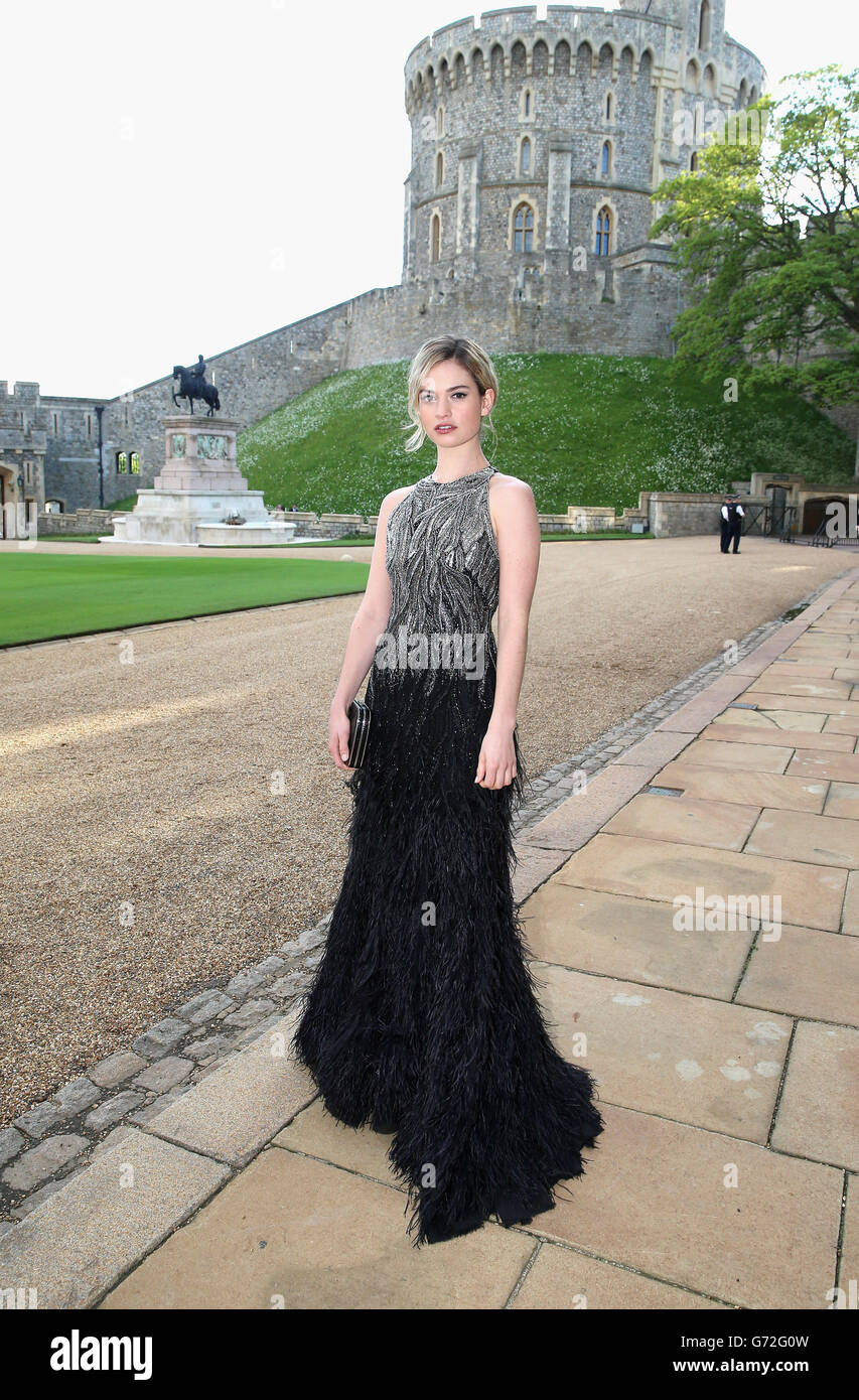 Actress Lily James arrives for a dinner to celebrate the work of The ...