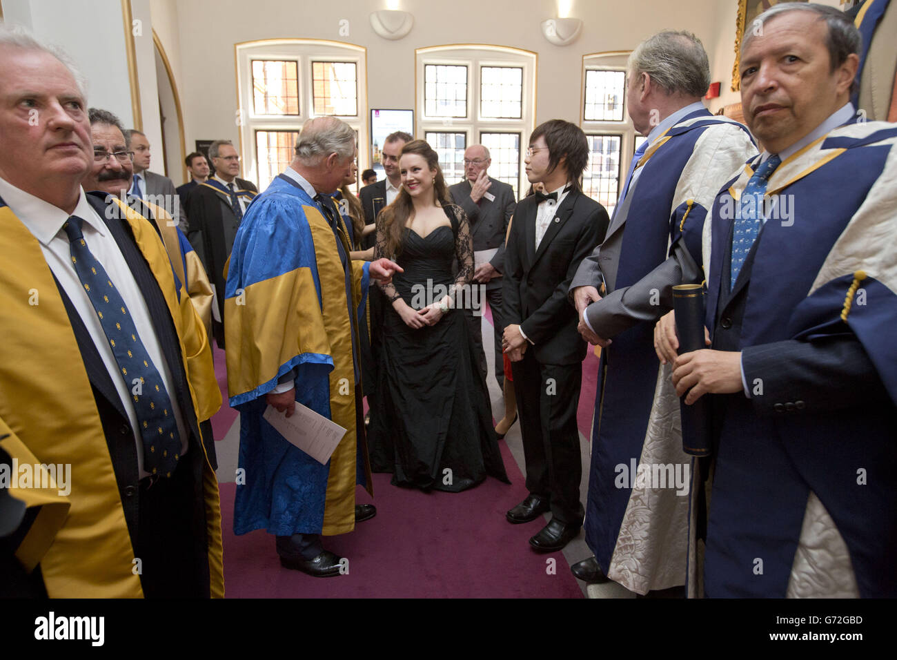 Royal visit to the Royal College of Music Stock Photo - Alamy