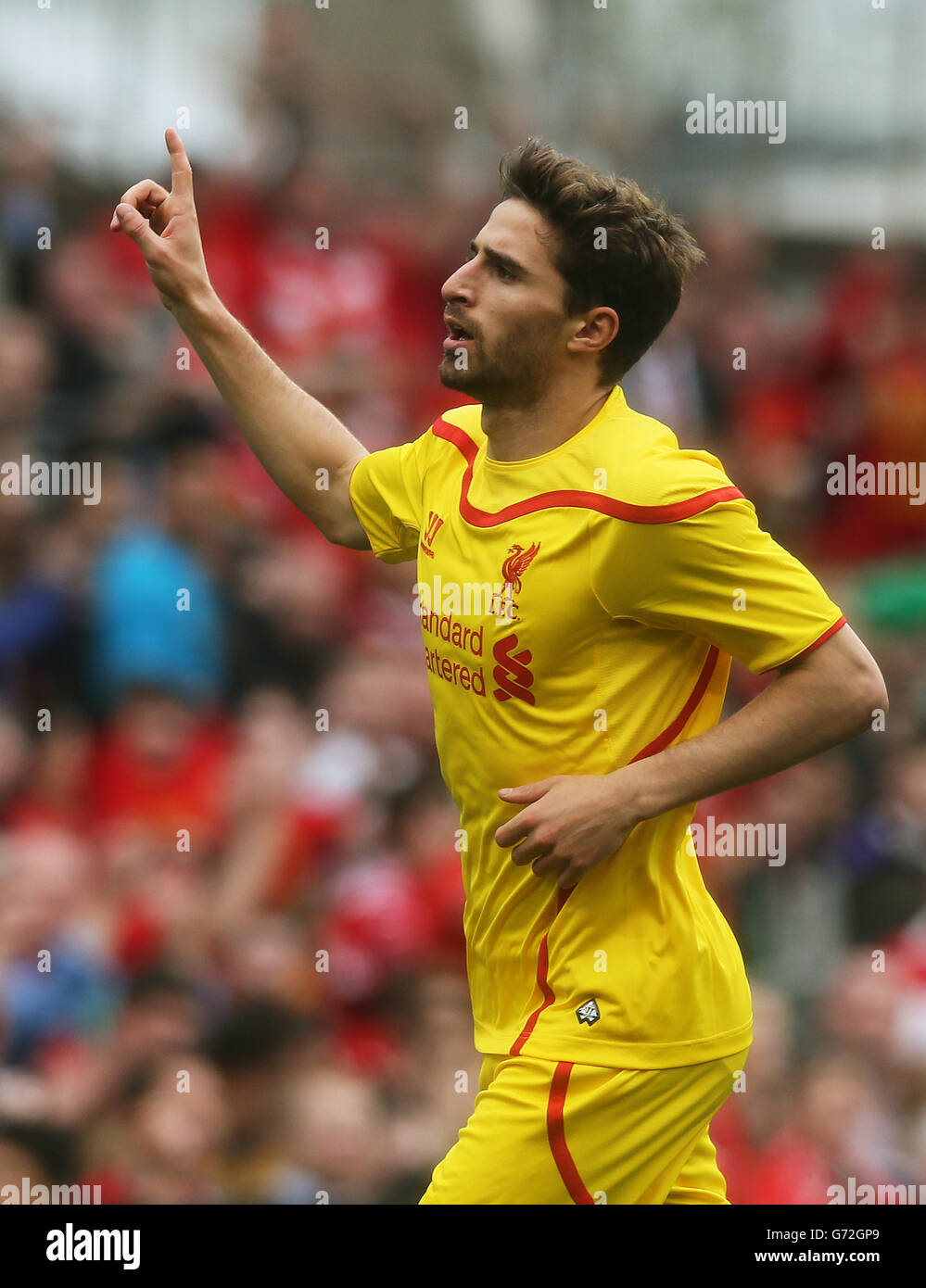Liverpools Fabio Borini High Resolution Stock Photography and Images ...