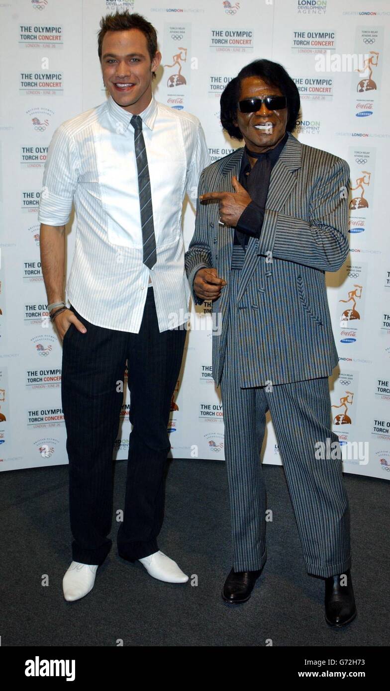 Young & Brown Olympic Torch Concert Stock Photo - Alamy