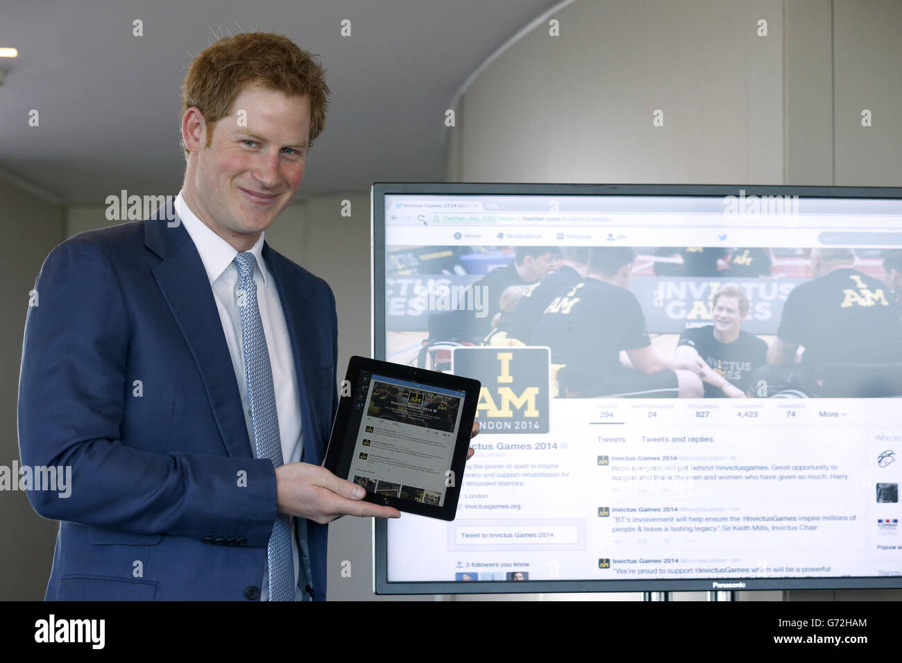 Invictus Games ticket launch Stock Photo - Alamy