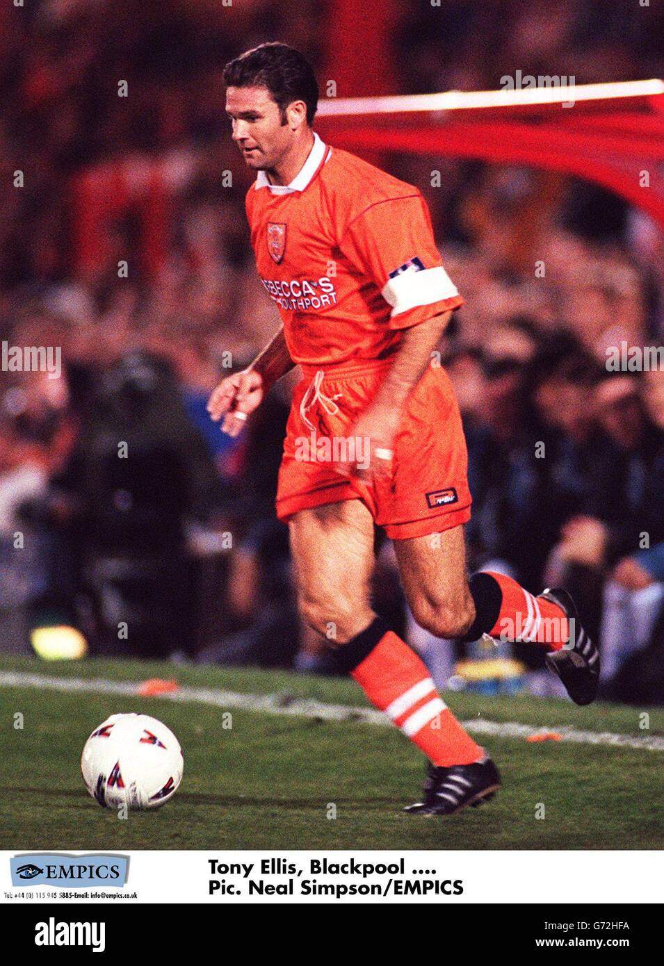 Soccer, Coca-Cola Cup 2nd round 1st Leg - Blackpool v Chelsea. Tony ...