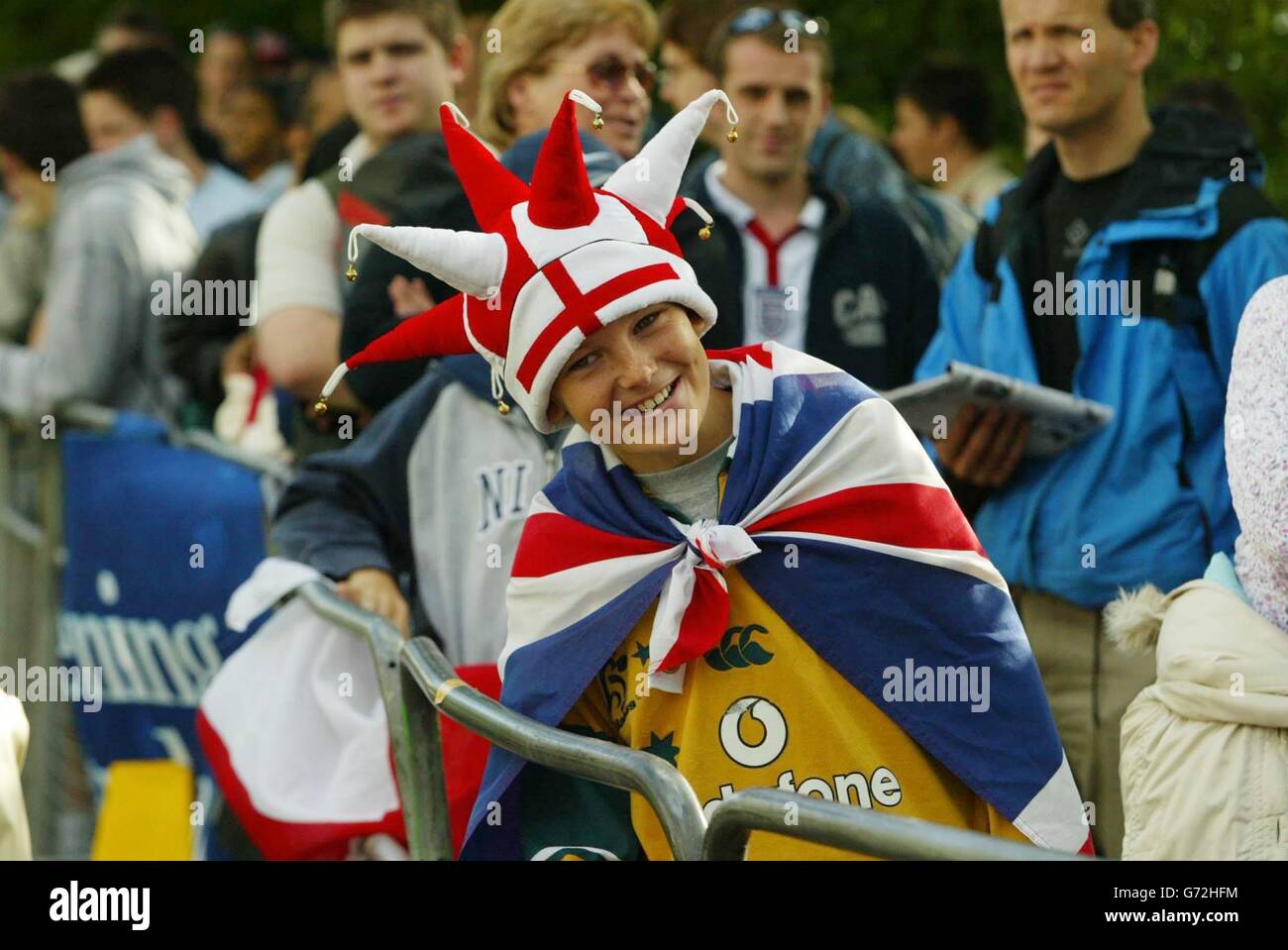 Eleven year old David Ramsbottom from Watford waits in the queue ...