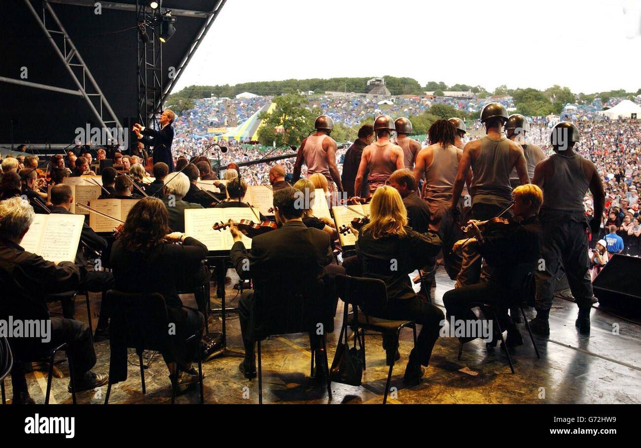 The English National Opera (ENO) perform Wagner's Ride of the Valkyries ...