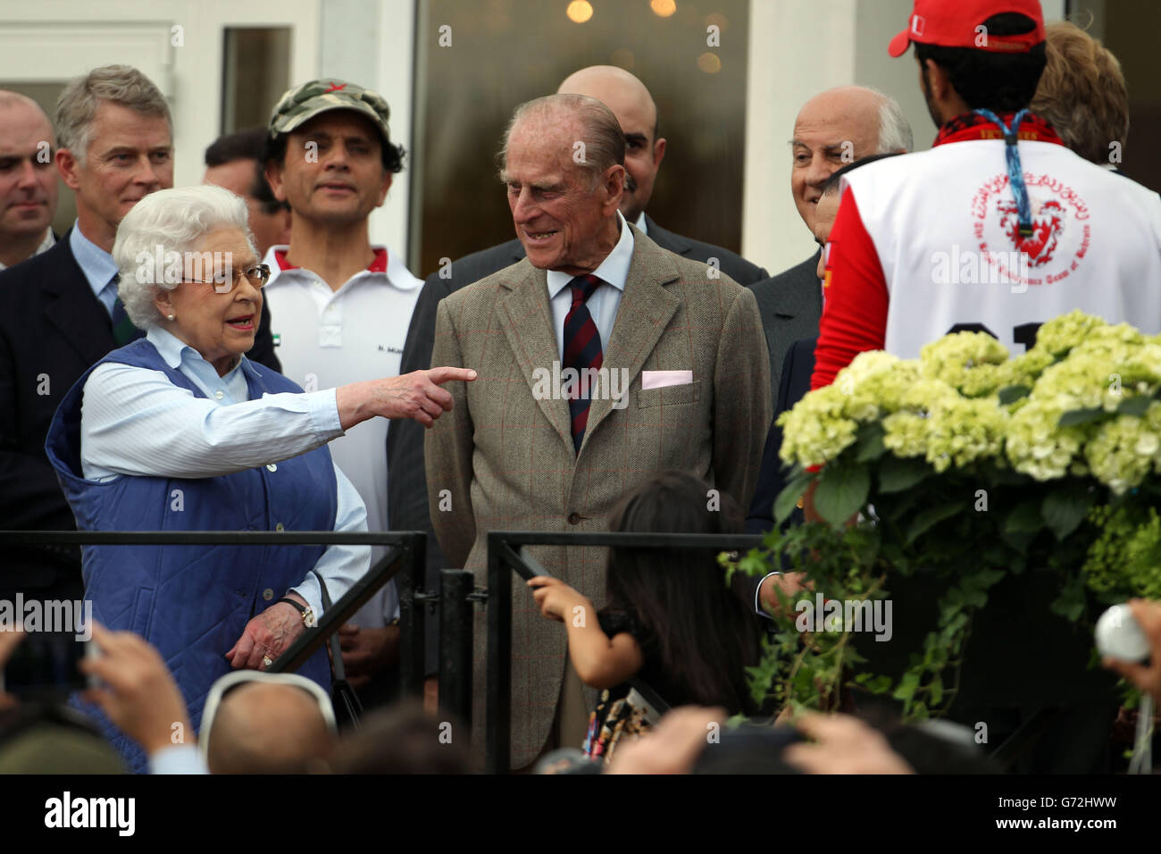 Queen Elizabeth II and the Duke of Edinburgh meet the King of Bahrain ...