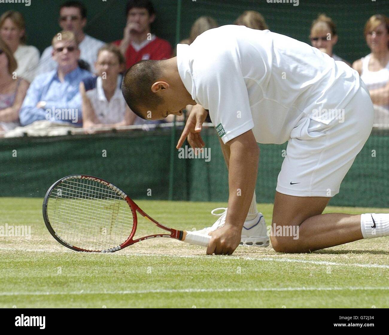 Wimbledon 2004 People's Sunday Stock Photo - Alamy