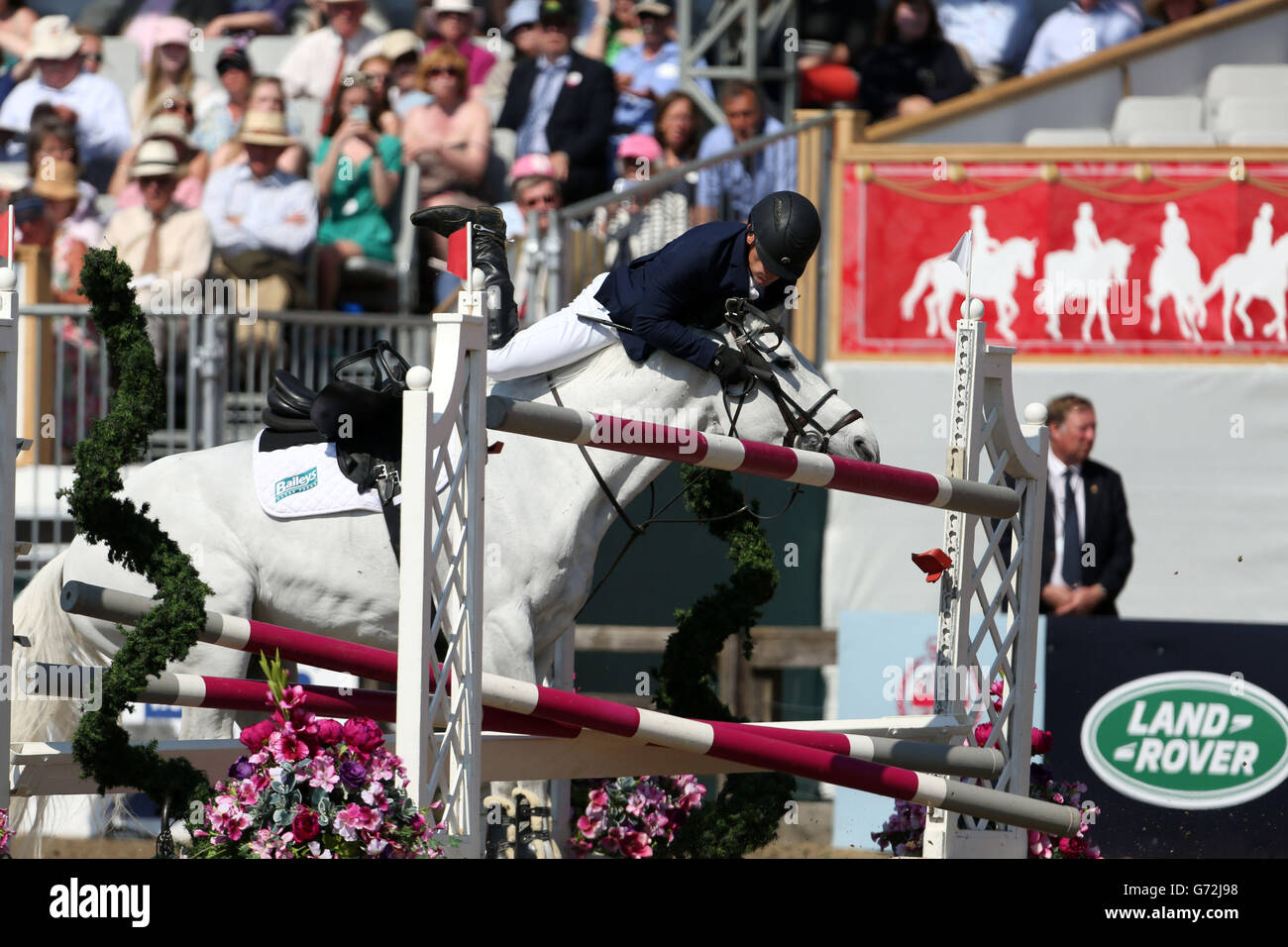 Great Britain's Robert Bevis riding Courtney Z competes in the Alltech ...